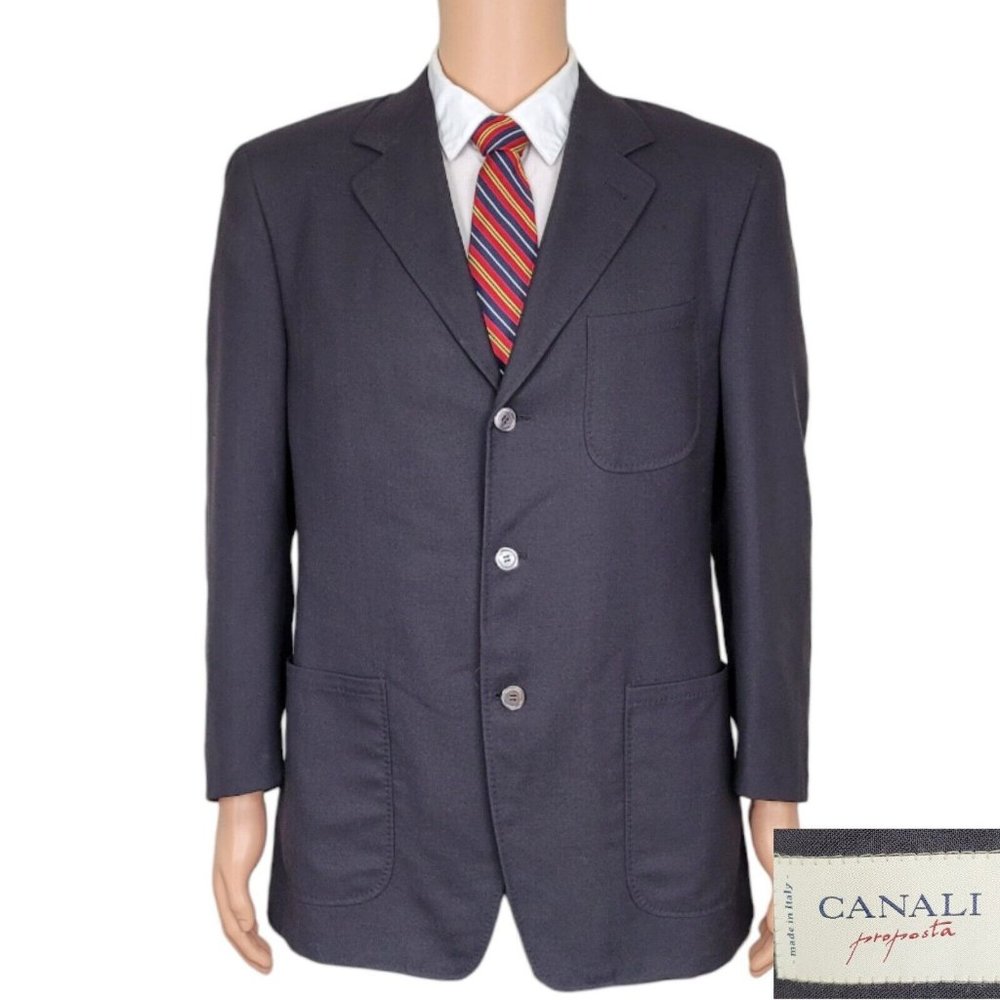 Canali Mens Blazer Sport Coat Three Button Casual Jac… - Gem